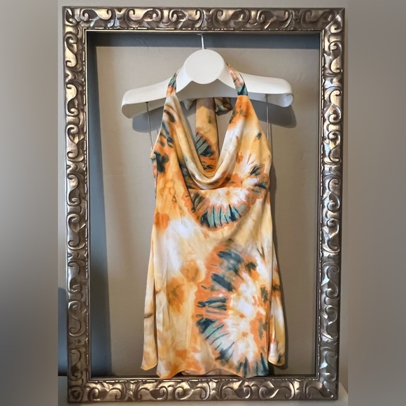 Hello Molly | Dresses | Hello Molly Tiedye Halter Mini Dress | Poshmark